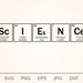 I Love Science Bundle Svg, Periodic Table of Elements Svg, Chemistry ...