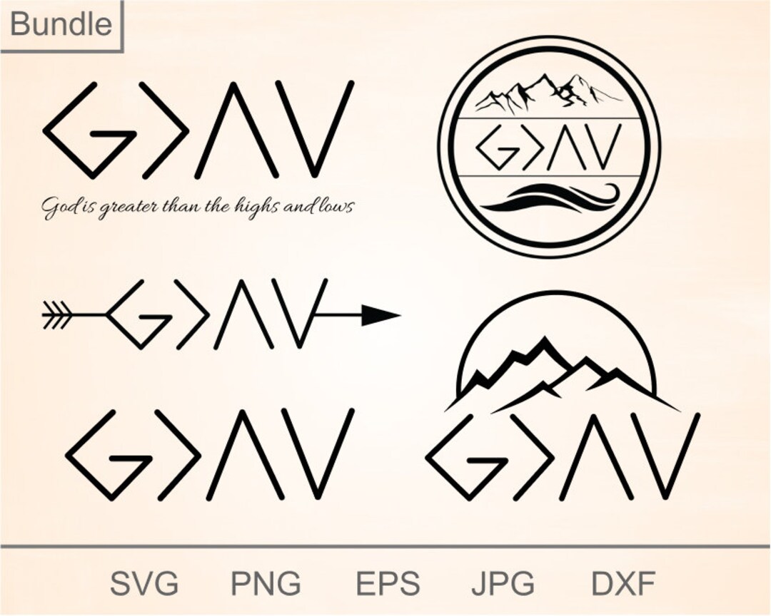 God Is Greater Than The Highs And Lows Svg Big Bundle Christian Svg