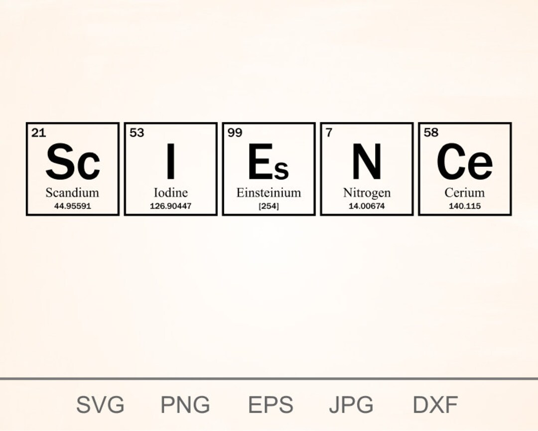 Science Svg, Periodic Table of Elements Svg, Chemistry Svg, Teacher ...
