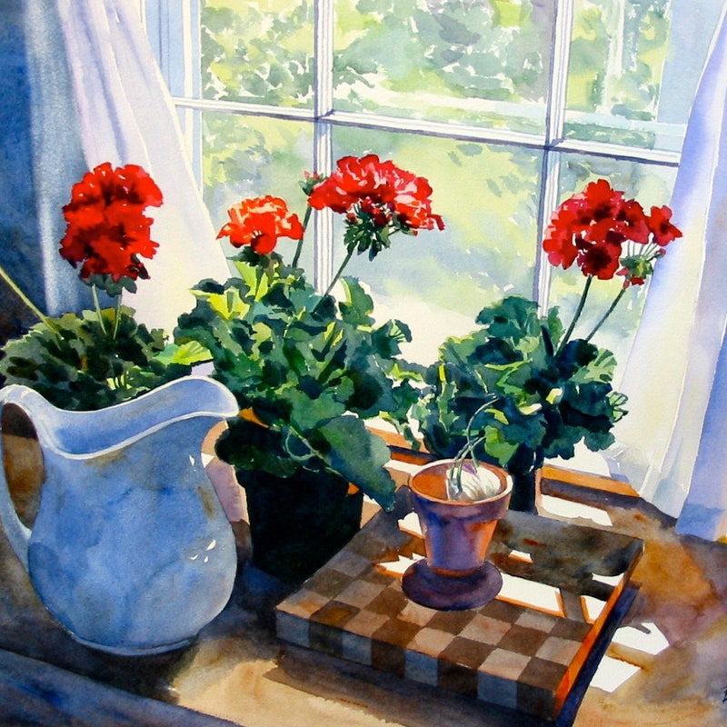 Geranium Print - Etsy