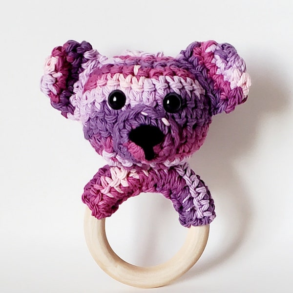 Teddy Bear Rattle - Etsy
