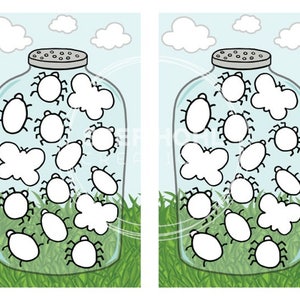 2 Bug Jar Reward Charts on One 8x10 Printable JPEG - Etsy