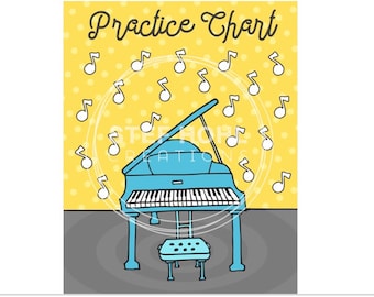Weekly Piano Practice Reward Chart for Kids Reward Chart for Kids ...