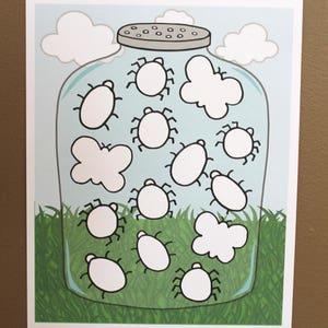 Printable Bug Jar Reward or Chore Chart, Digital Download, JPEG - Etsy ...