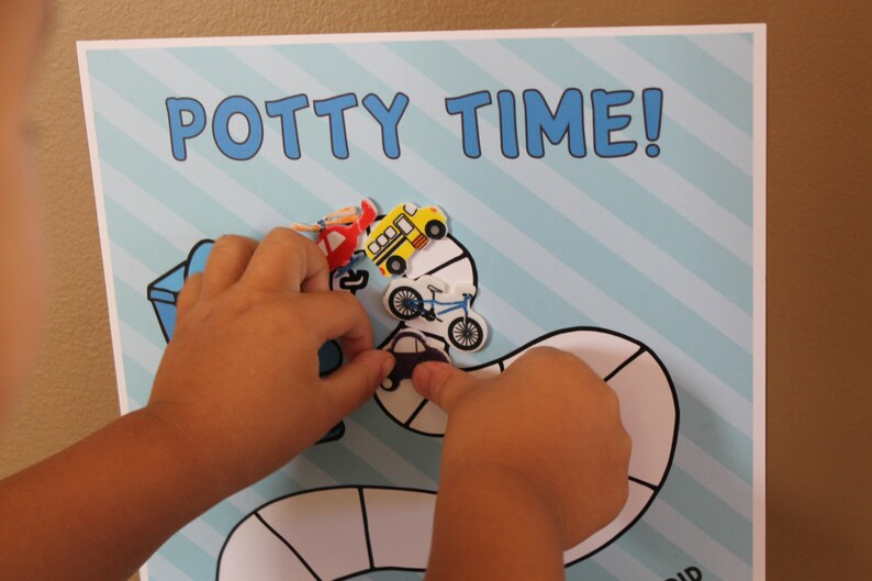 Potty Chart, Potty Time, Toilet Training Chart, JPEG Instant Download ...