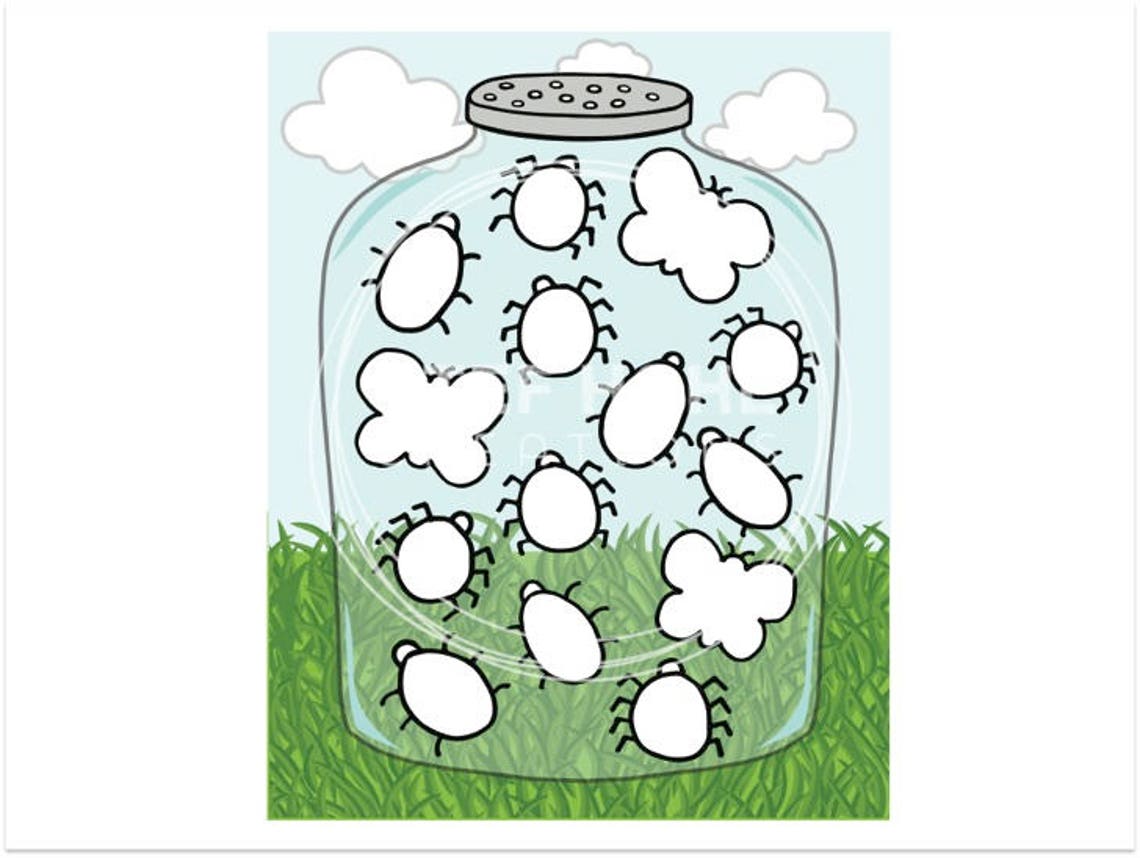 Printable Bug Jar Reward or Chore Chart, Digital Download, JPEG - Etsy