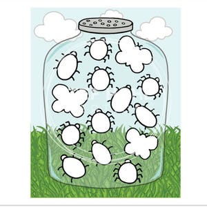 Printable Bug Jar Reward or Chore Chart, Digital Download, JPEG - Etsy ...