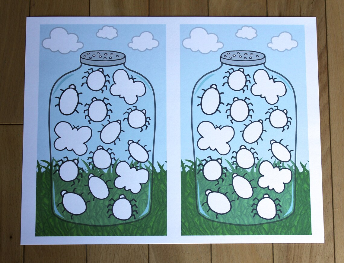 2 Bug Jar Reward Charts on One 8x10 Printable JPEG - Etsy