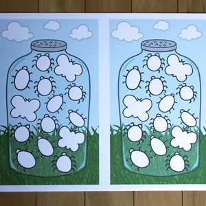 2 Bug Jar Reward Charts on One 8x10 Printable JPEG - Etsy UK