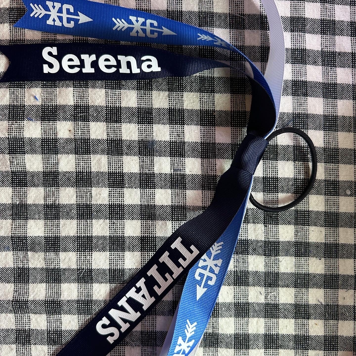 Custom Personalized Sports Team Ribbon Pony-o Hair Ties - Etsy