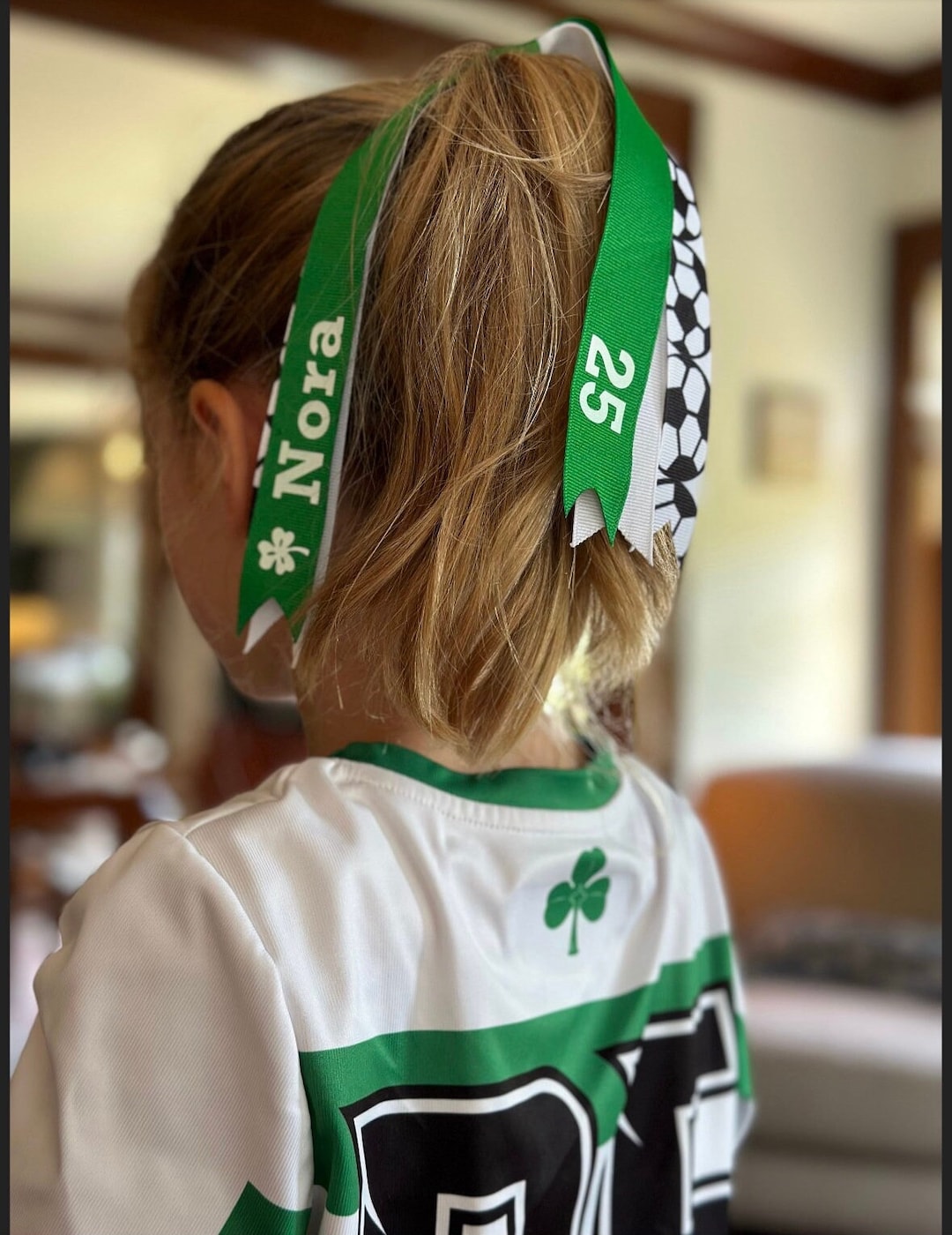 Custom Soccer Ribbons, Custom Team Ribbons With Names, Ponytail Hair ...