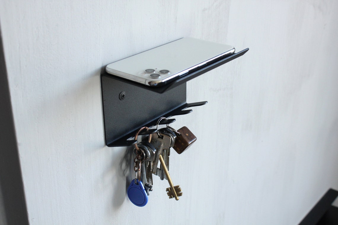 Key Holder for Wall Metal Organizer With Keys Hooks for - Etsy