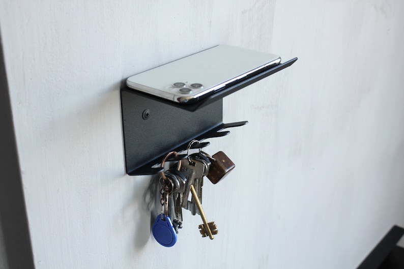 Key Holder for Wall Metal Organizer With Keys Hooks for - Etsy