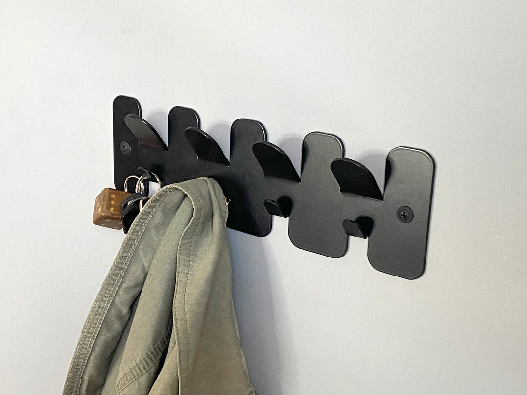 Entryway Organizer With Keys Hooks for Modern Front Door, Key Organizer ...