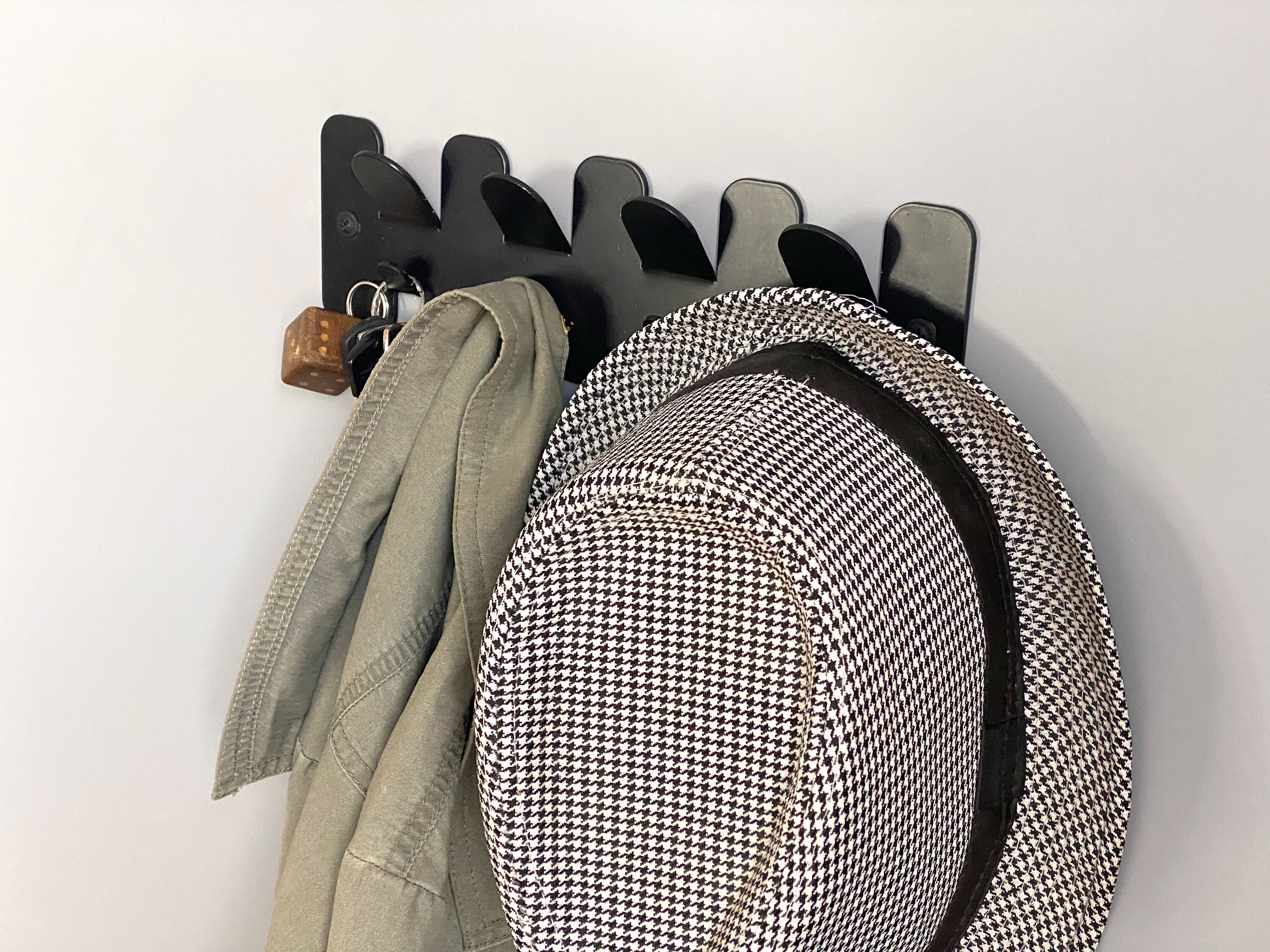 Entryway Organizer With Keys Hooks for Modern Front Door, Key Organizer ...