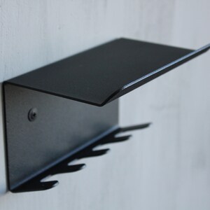 Key Holder for Wall Metal Organizer With Keys Hooks for Modern Front ...