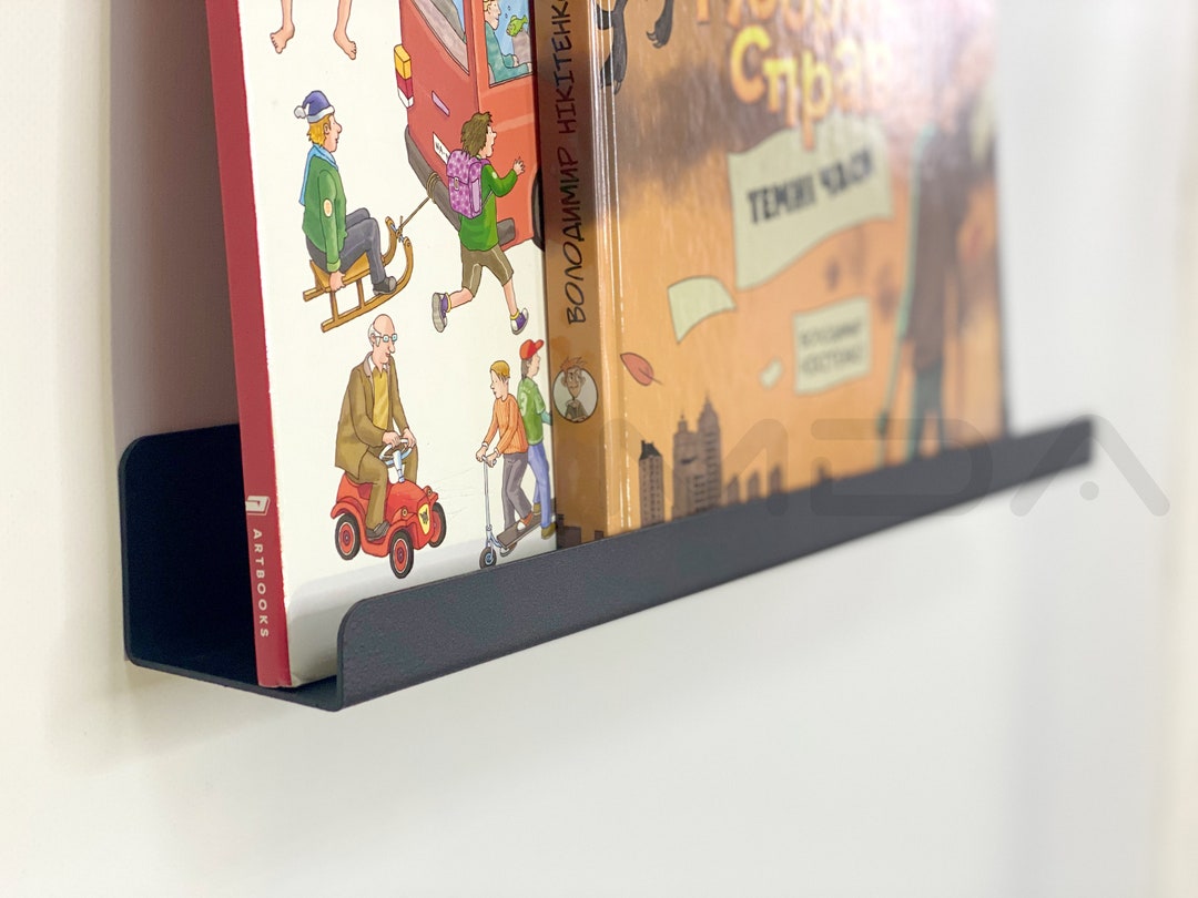 Wall Photo Rack, Reading Corner Book, Black Photo Shelf, Home Decor ...