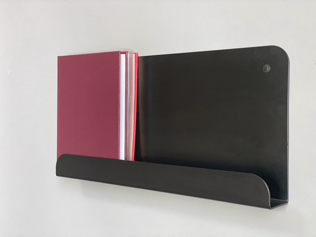 Wall Mounted Book Organizer Metal Bookshelf Floating Book Shelf Metal ...