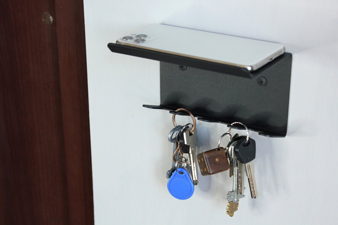 Key Holder for Wall Metal Organizer With Keys Hooks for - Etsy