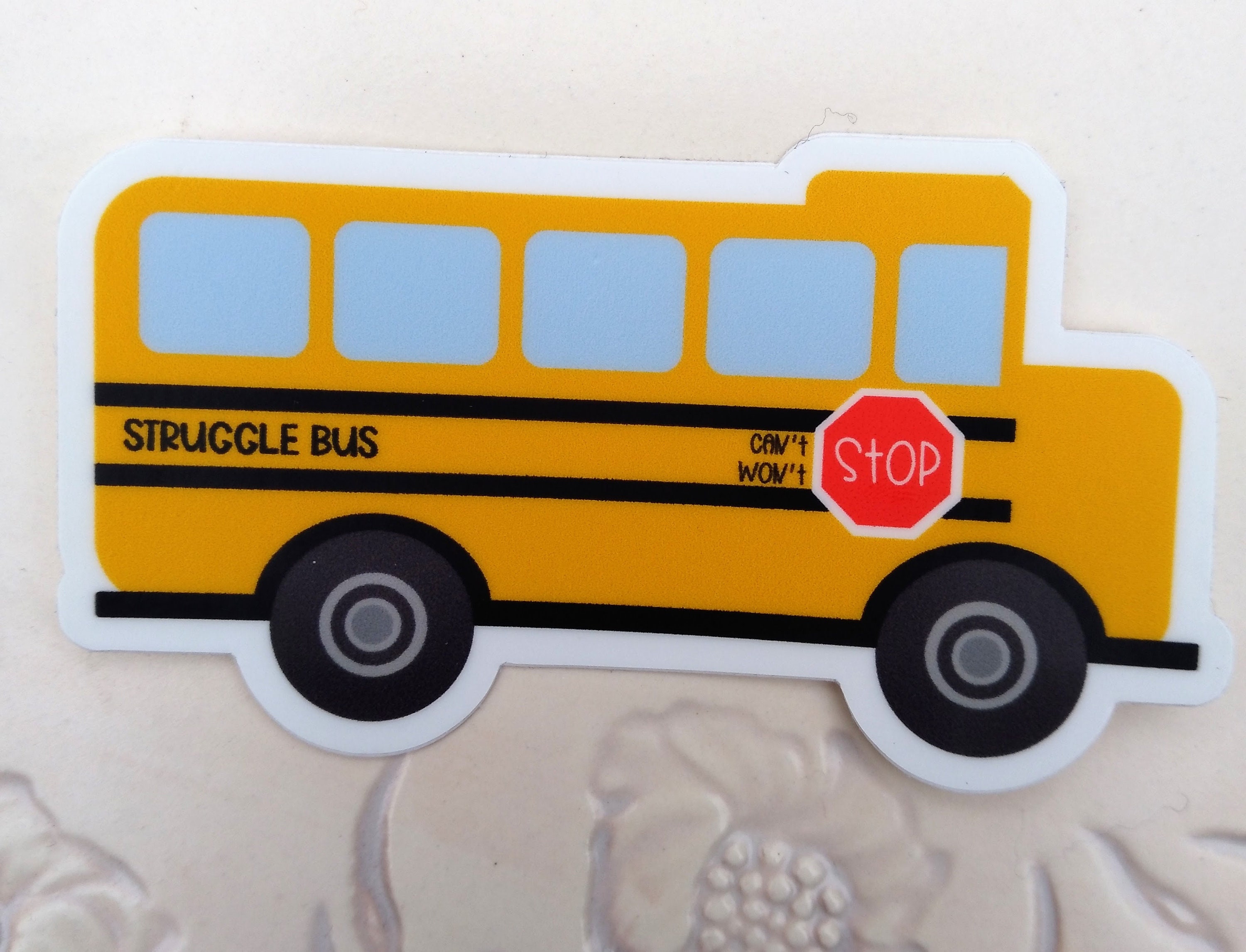 Struggle Bus Sticker, Vinyl Waterproof, Laptop Decal, Water Bottle ...