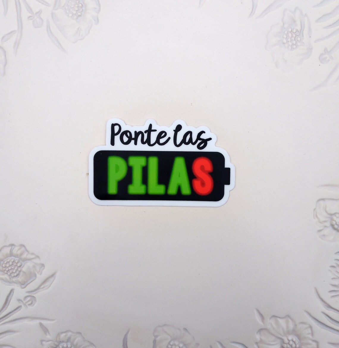 Pilas Vinyl Sticker - Etsy
