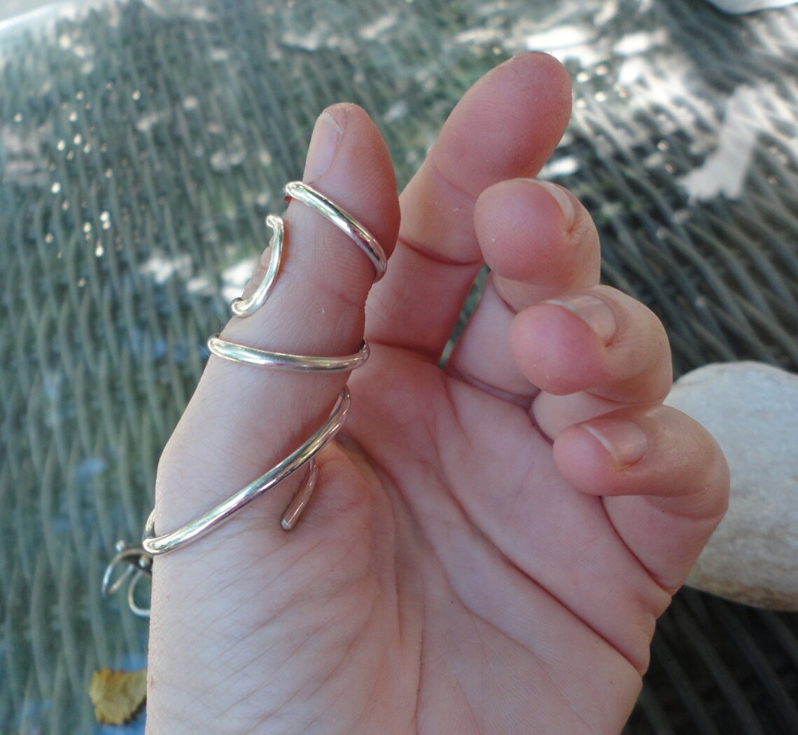 Thumb Stabilization Sterling Silver Splint EDS Arthritis - Etsy