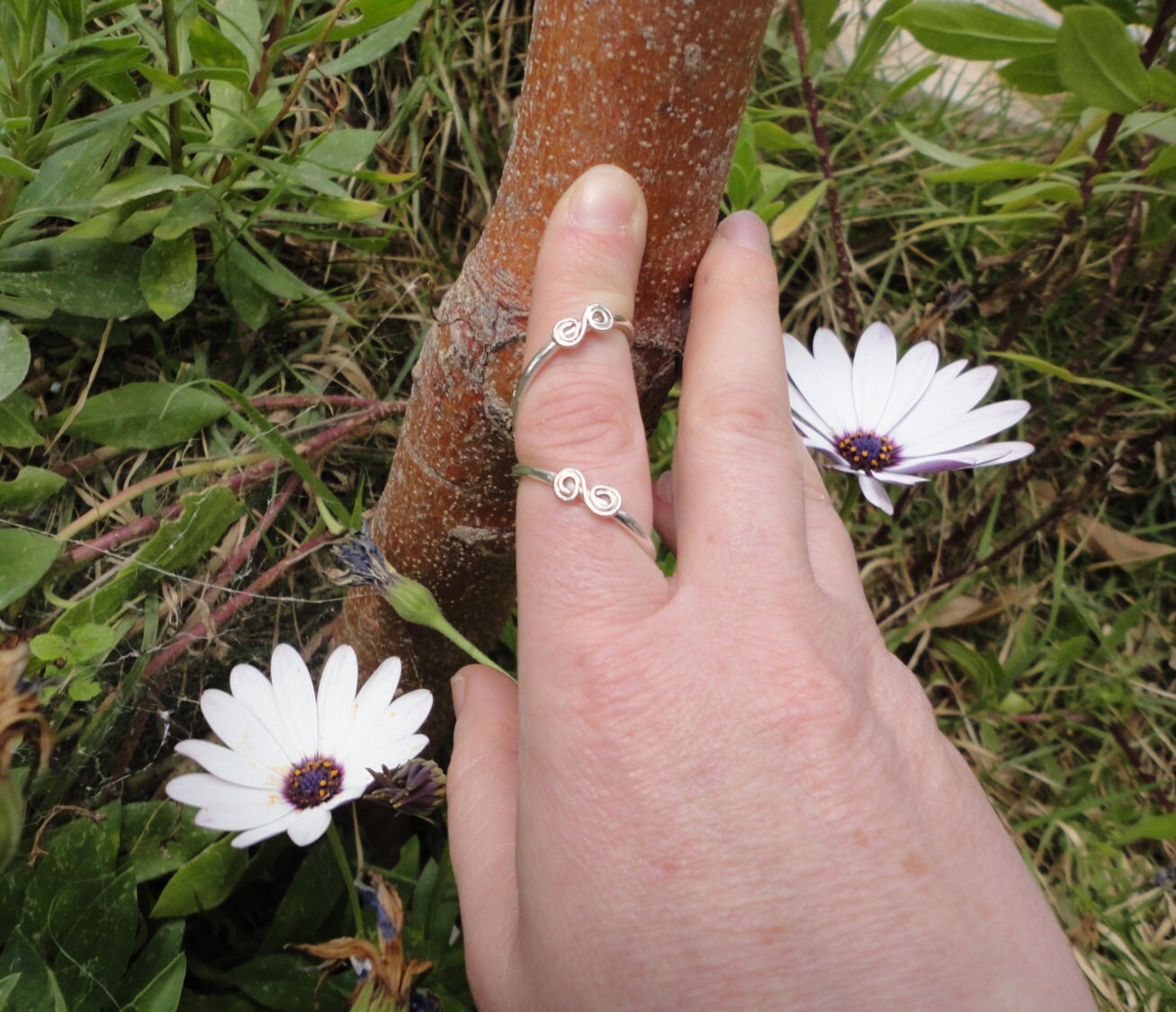 Rheumatoid Osteoarthritis Anti Deviation Joint Silver Ring - Etsy