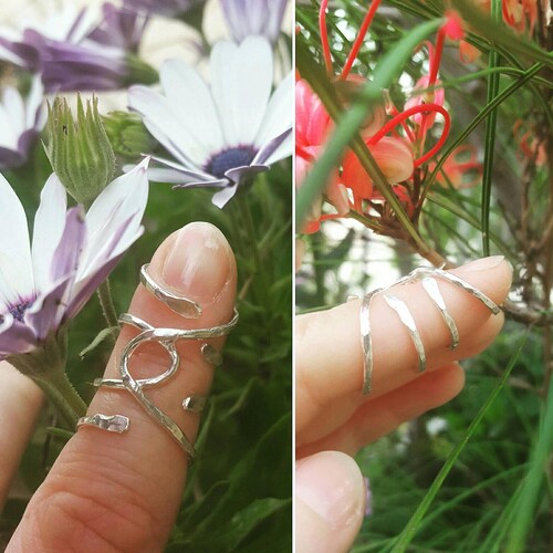 Arthritis Finger Splint Ring Sterling Silver Strips - Etsy