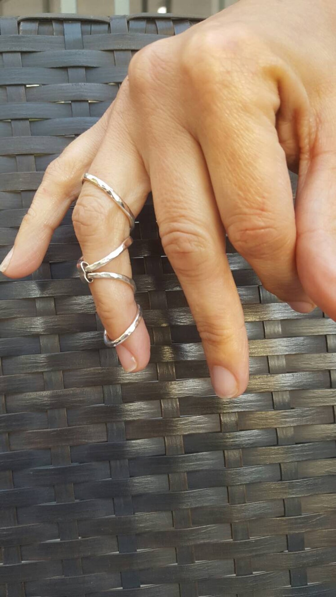 Hypermobility Double Knuckle Silver Ring Splint - Etsy