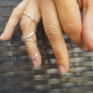 Hypermobility Double Knuckle Silver Ring Splint - Etsy