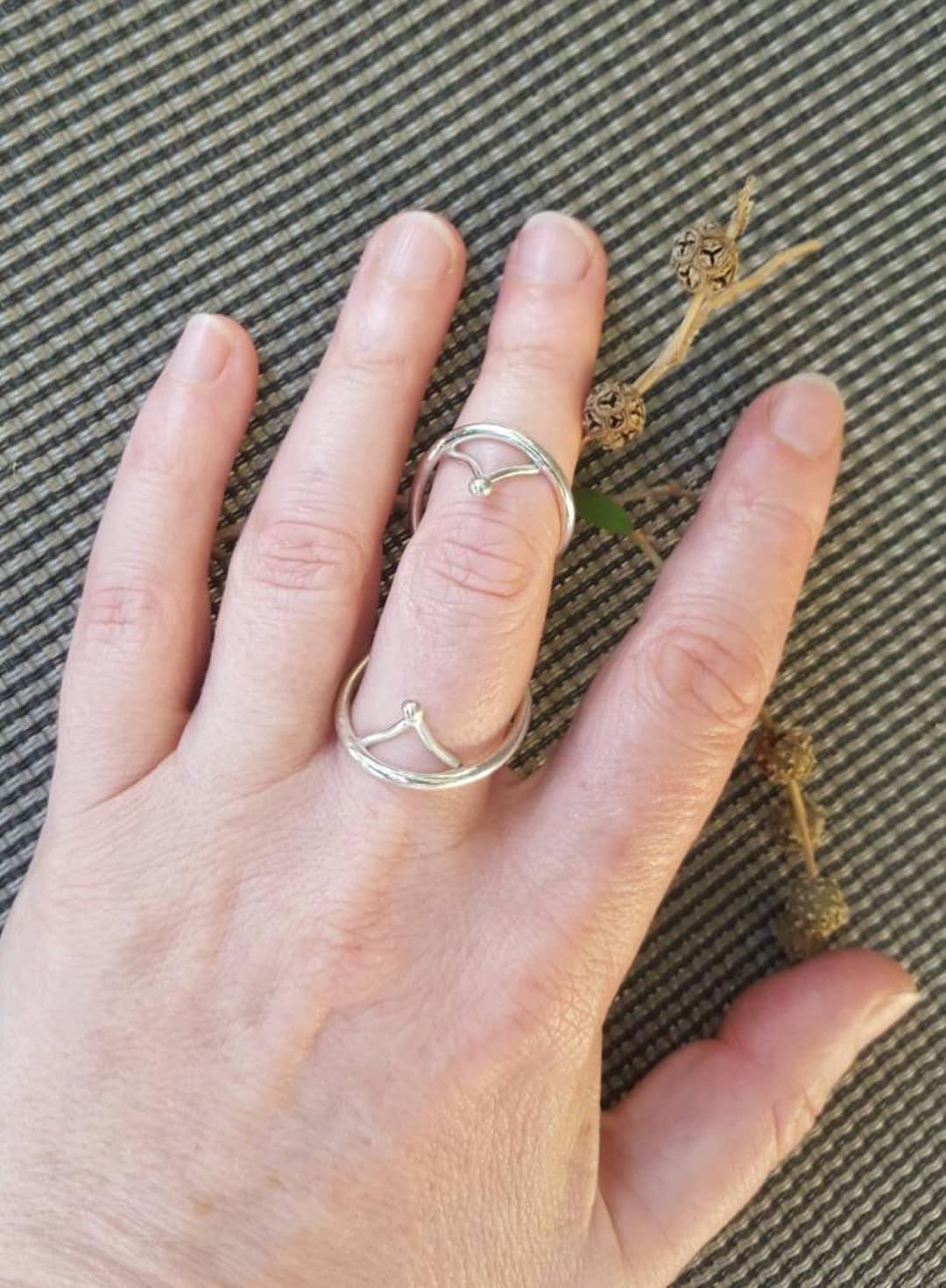 EDS Hypermobility SWAN NECK Sterling Silver Ring Splint - Etsy