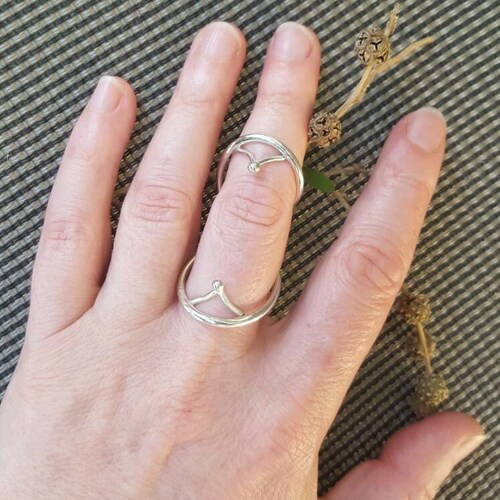 Swan Neck Deformity Silver Ring Splint 925 PIP Holes Design | Etsy
