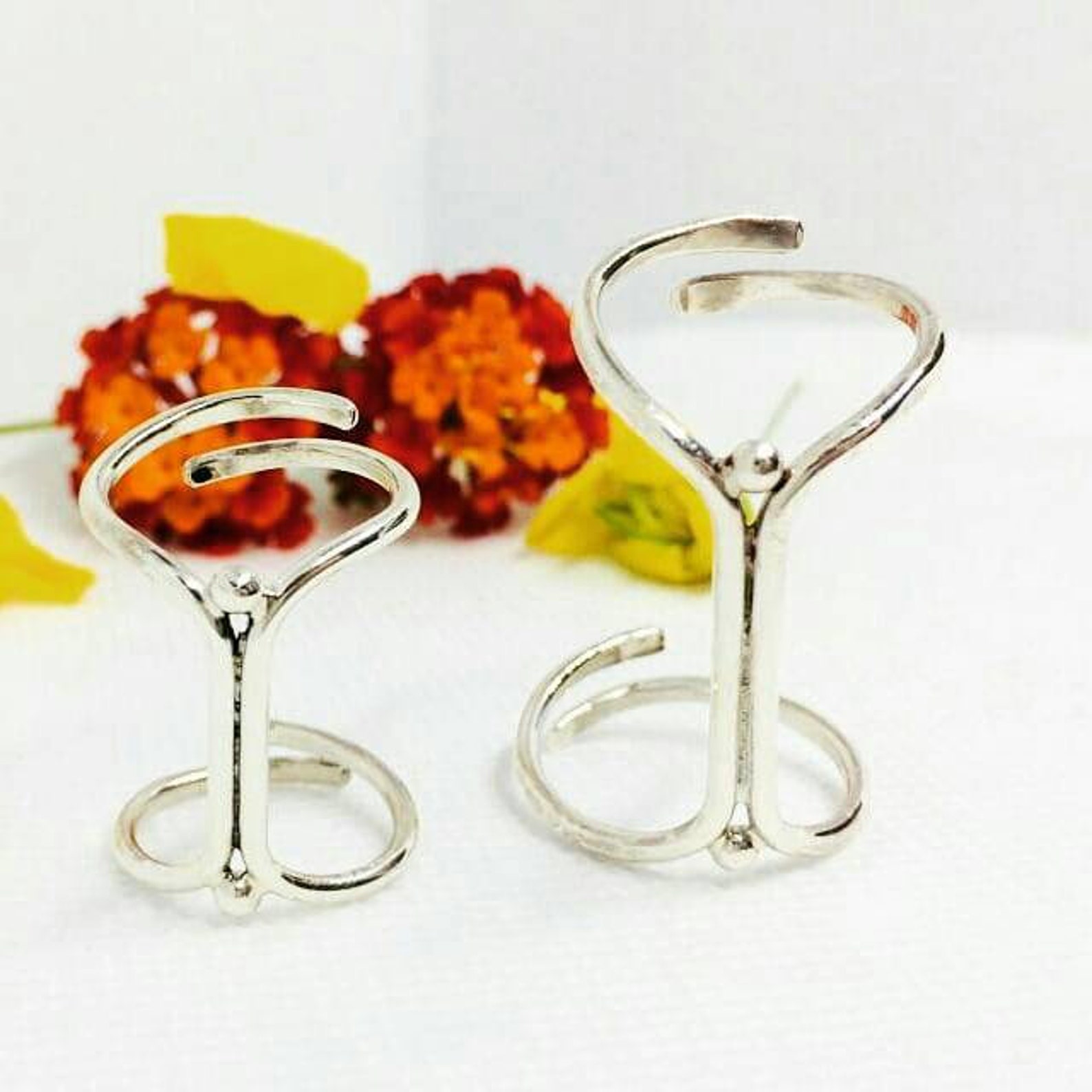 Thumb Trigger Finger Silver Ring Splint Minimalist Style. - Etsy