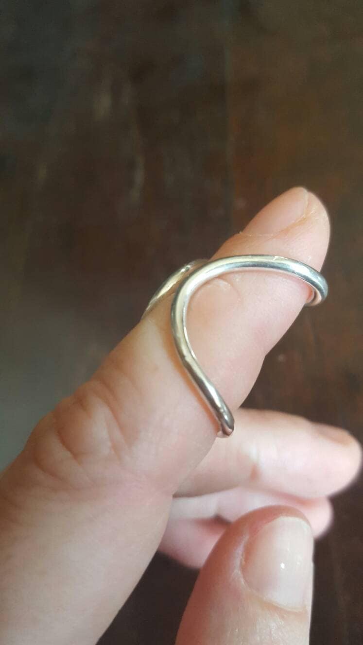 Mallet Finger Ring Splint Unisex Sterling Silver. - Etsy