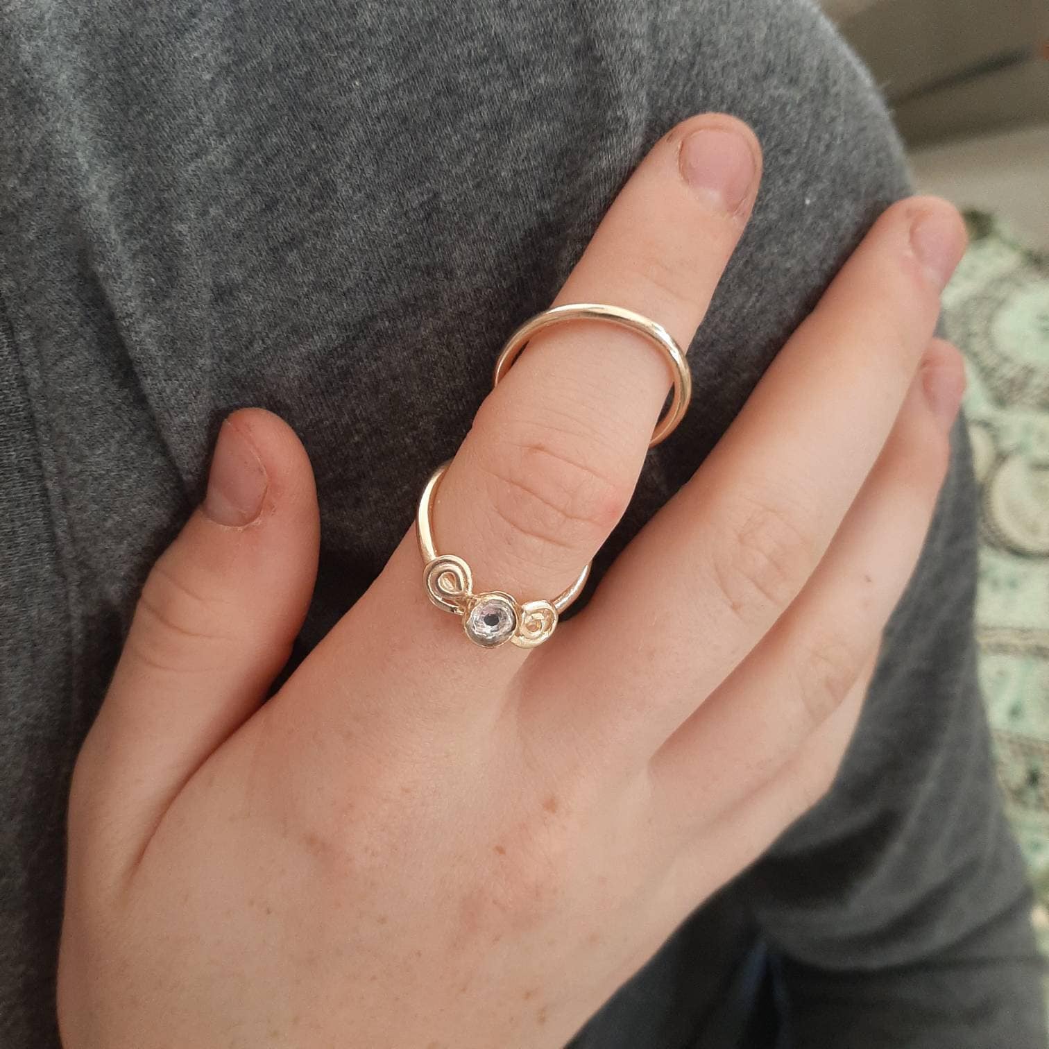 EDS Ring Splint Hypermobility Hyperelastisity Ehler Danlos 14k - Etsy