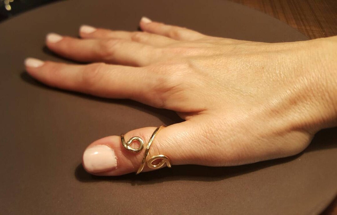 Thumb IP Joint Ring Ring Splint 14k Gold Plated - Etsy
