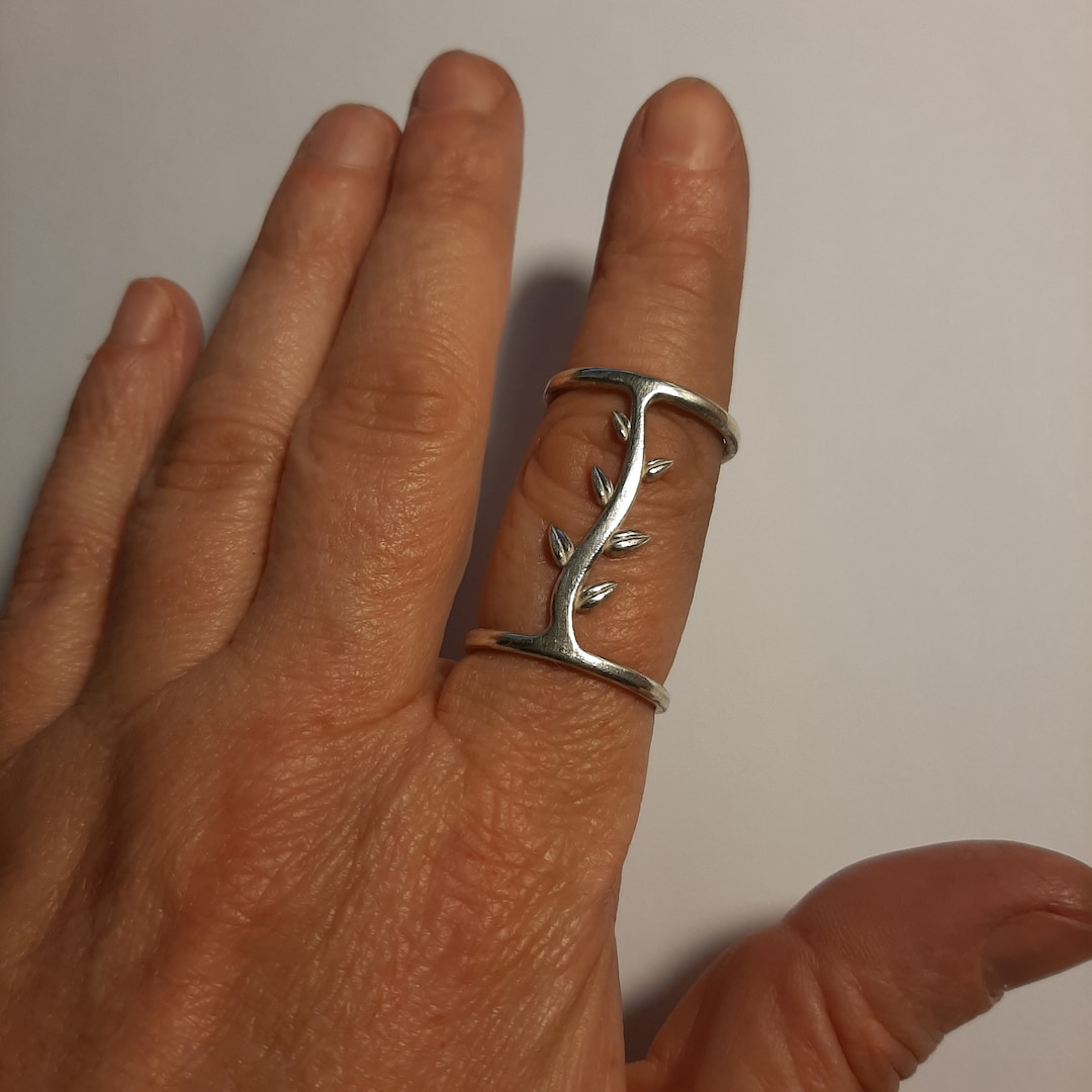 Trigger Finger Silver Ring Splint Little Tree - Etsy