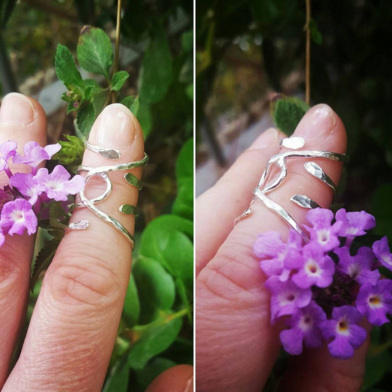 Arthritis finger splint ring sterling silver strips | Etsy