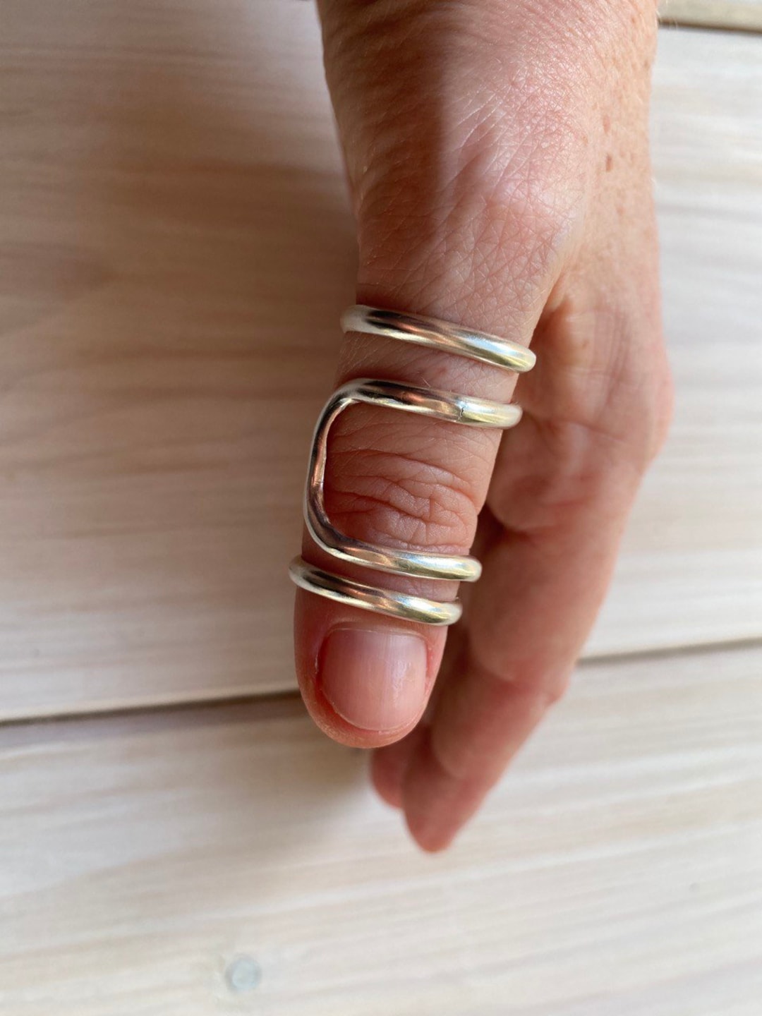 Thumb Ring Splint Sterling Silver 925 - Etsy
