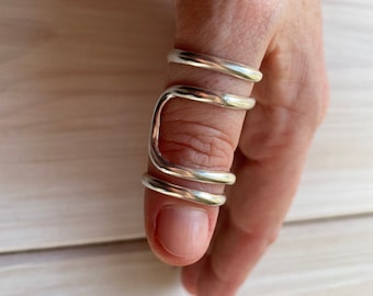 Thumb Ring Splint Sterling Silver MP Joint Total Support - Etsy