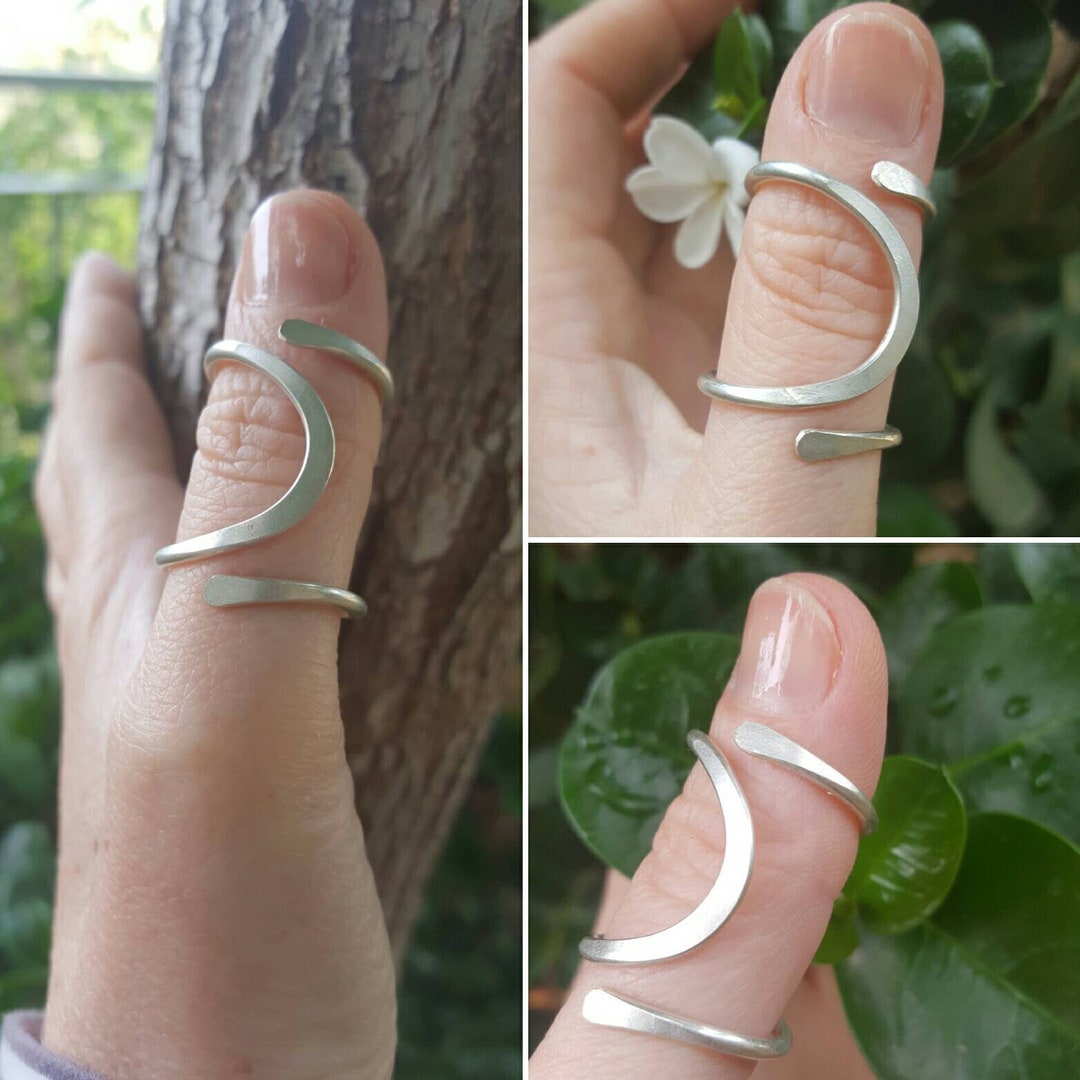 Trigger Thumb Silver Adjustable Ring Splint Matte Color - Etsy