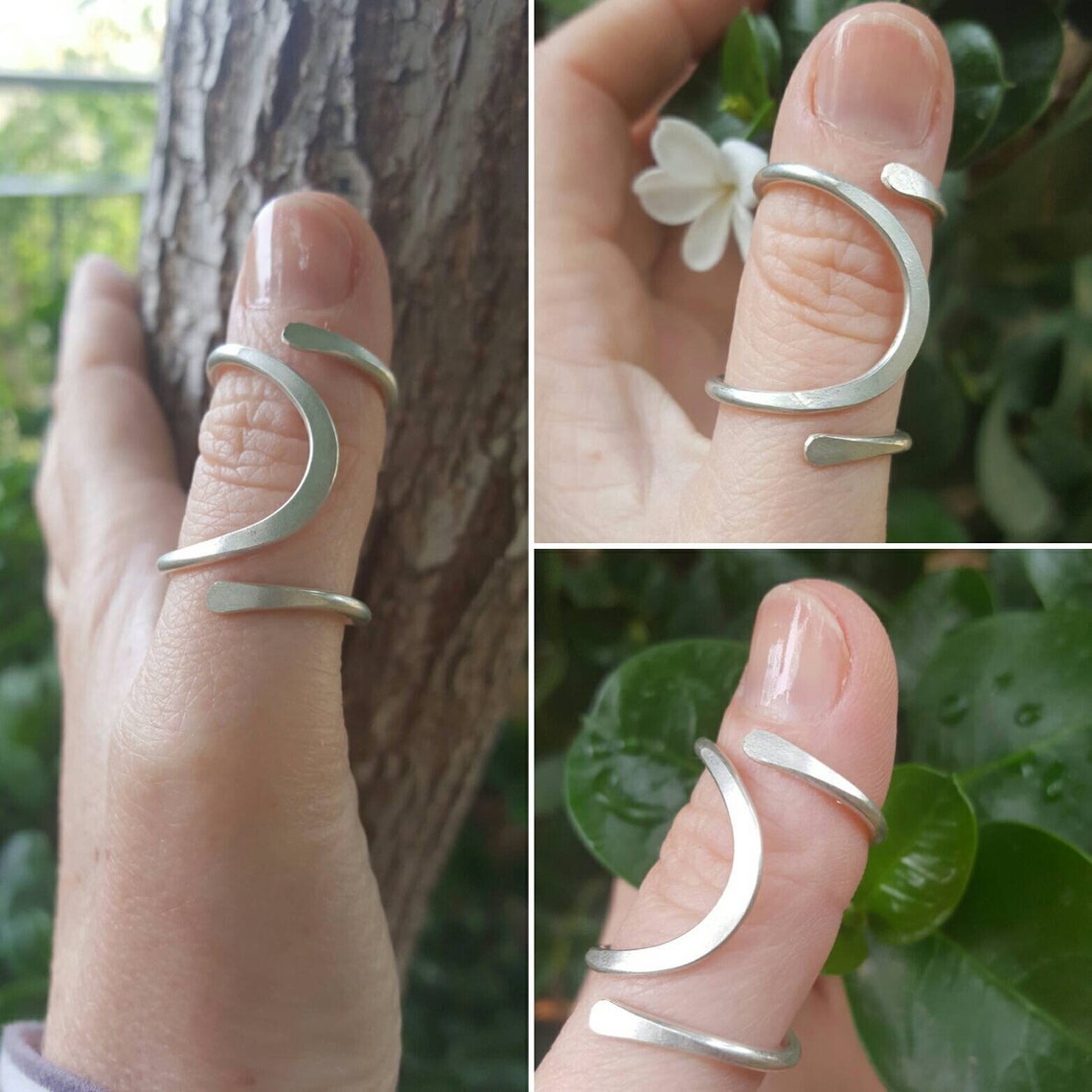 Trigger Thumb Silver Adjustable Ring Splint Matte Color - Etsy