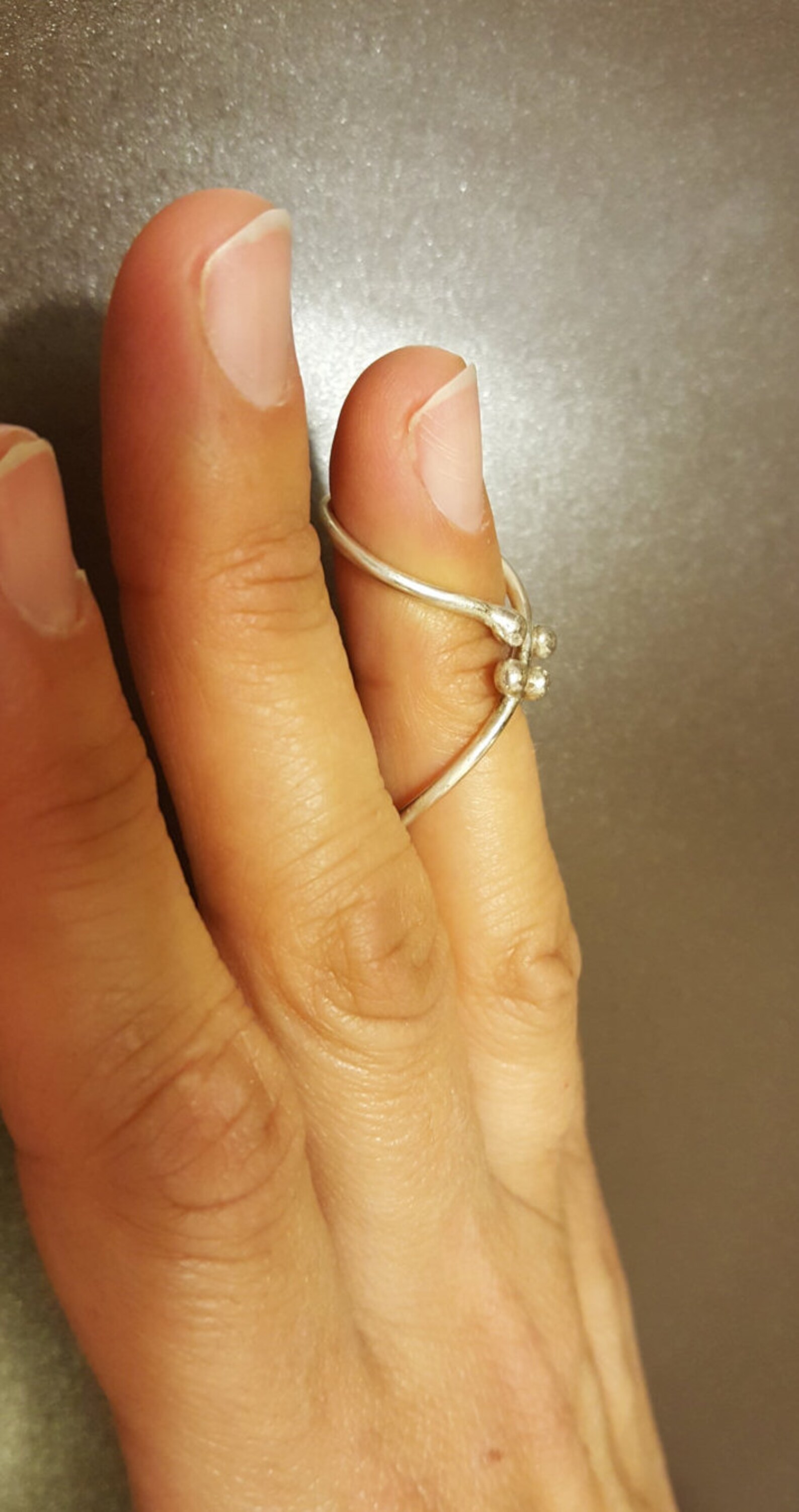 Mallet Finger Silver Ring Split - Etsy
