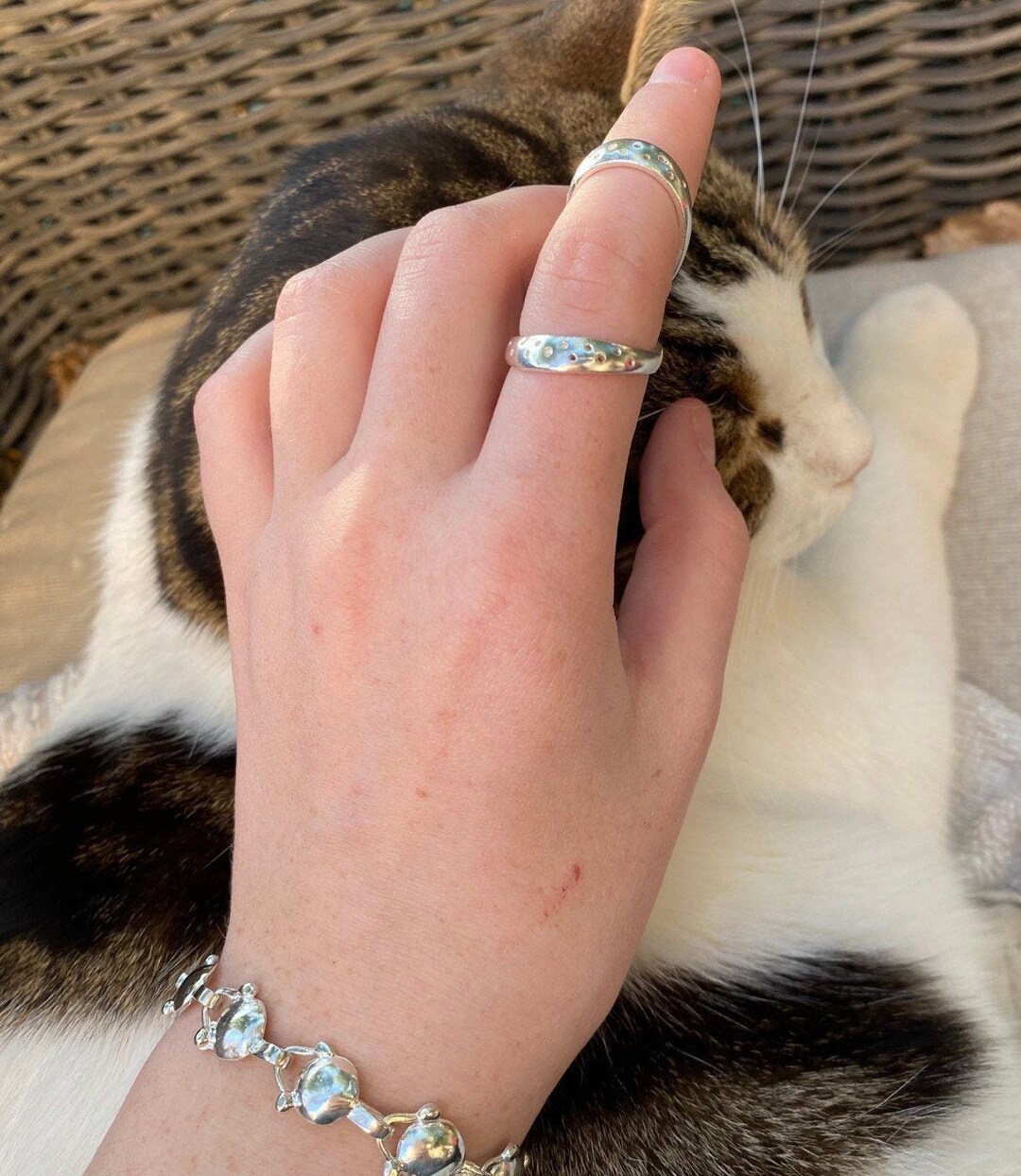 Swan Neck Ring Splint and Bracelet Set Sterling Silver - Etsy