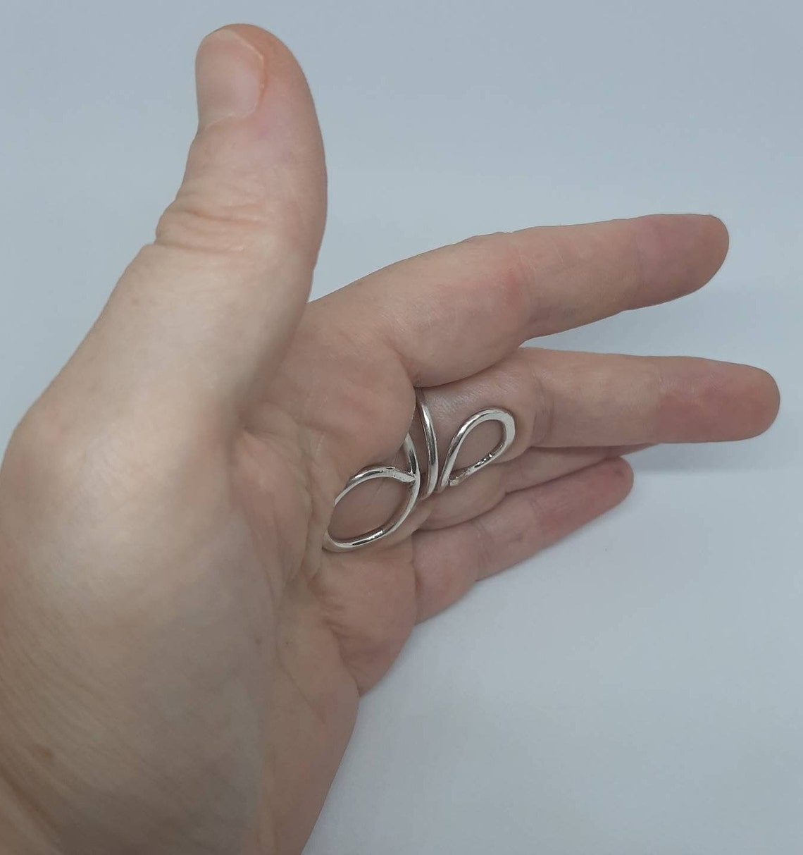 Trigger Finger Silver Ring Splint Adjustable 925 - Etsy