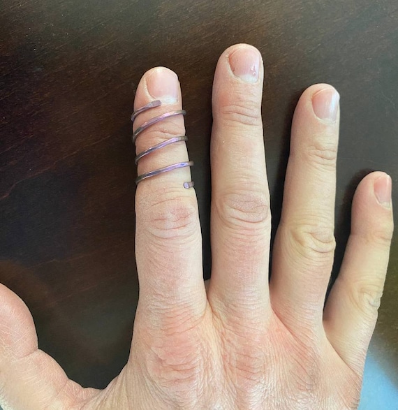 Mallet Finger Titanium Ring Splint Pink Color - Etsy