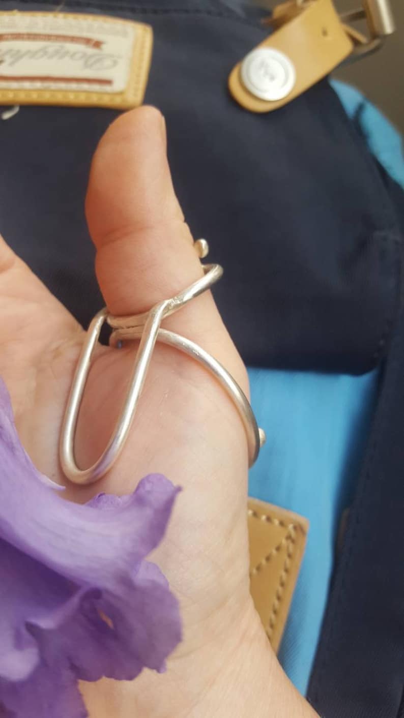 Thumb Ring Splint Sterling Silver MP Joint Total Support - Etsy