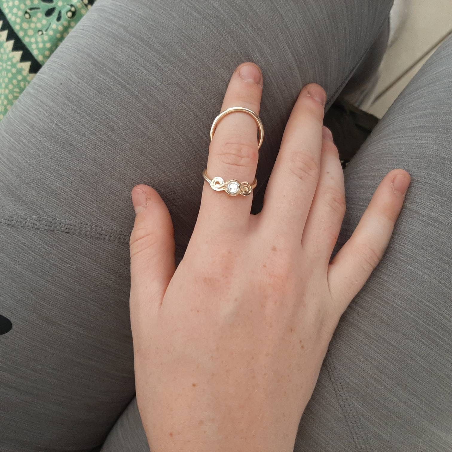 EDS Ring Splint Hypermobility Hyperelastisity Ehler Danlos 14k - Etsy