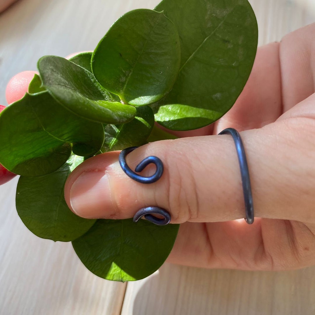 Titanium Adjustable IP Joint Thumb Ring Splint Purple Anodized - Etsy