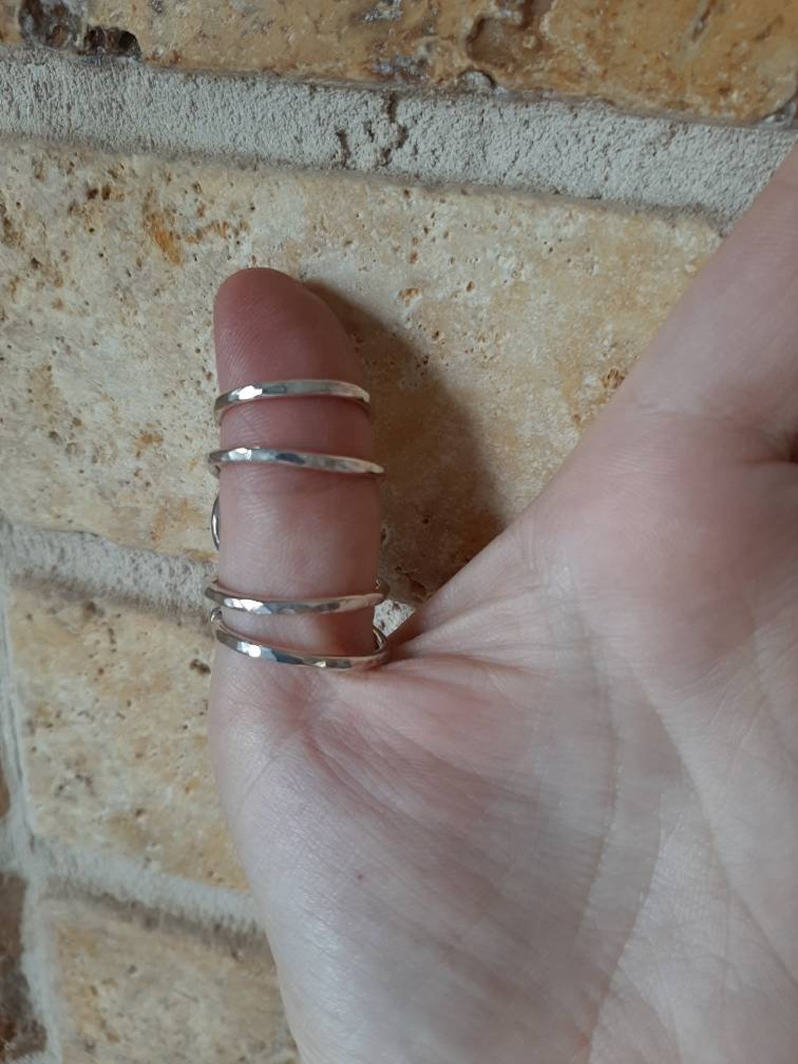 Trigger Thumb Ring Splint 5 Balls Strips Sterling Silver - Etsy